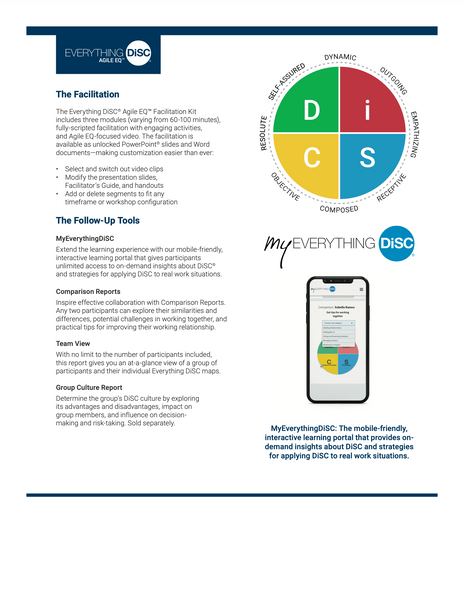 Everything DiSC Agile EQ Facilitation Kit | DiSC-Assessments