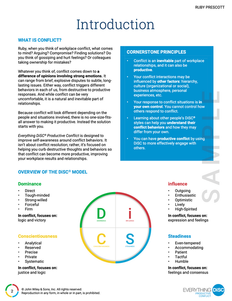 Everything DiSC Productive Conflict Profile | DiSC-Assessments