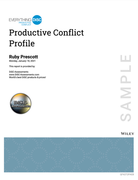Everything DiSC Productive Conflict Profile | DiSC-Assessments