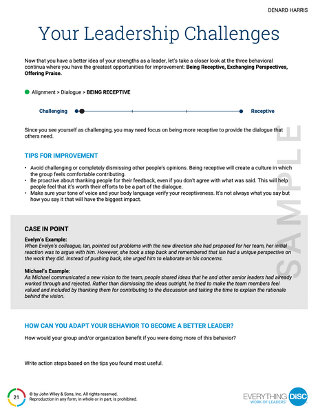 Everything DiSC Work Of Leaders Profile | DiSC-Assessments